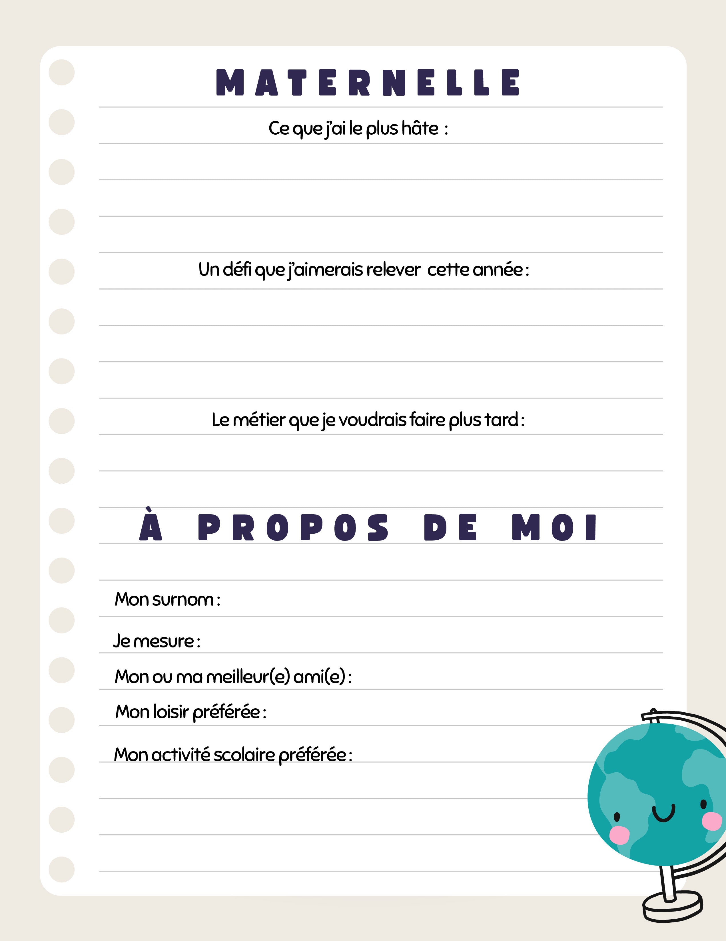 Livre souvenirs d'école primaire et de garderie – Maison Souvenirs